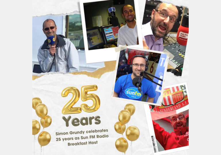 Simon Grundy celebrates 25 years of broadcasting on Wearside – RadioToday