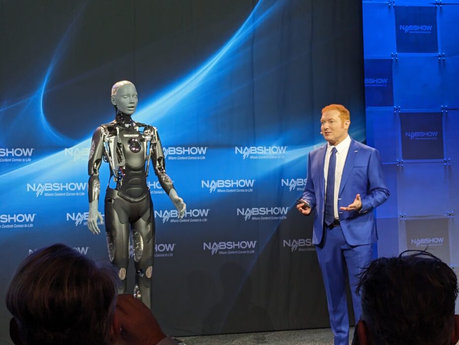 Futuri CEO and humanoid robot host NAB Keynote – RadioToday