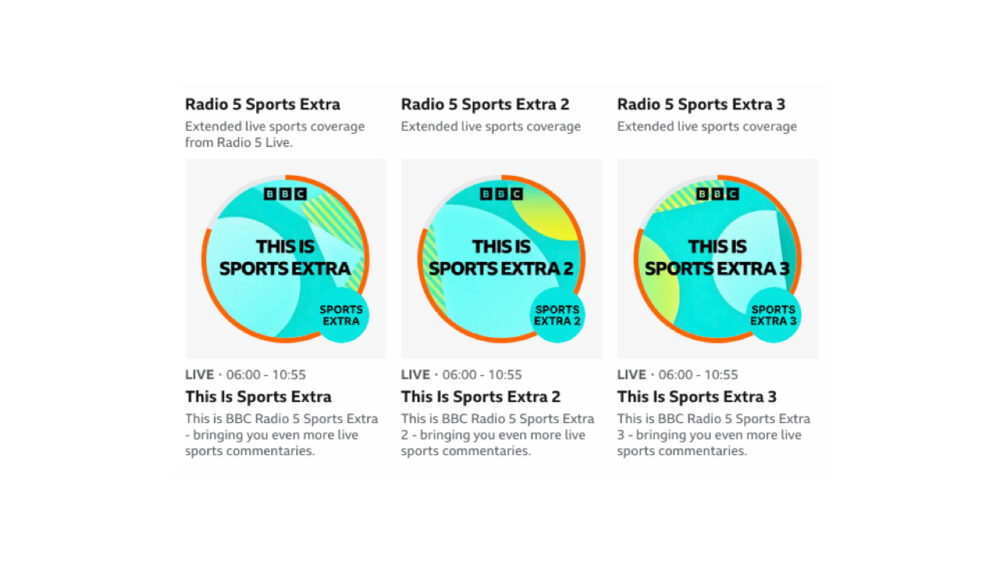 BBC Radio 5 Live introduces Sports Extra 2 and Sports Extra 3 – RadioToday